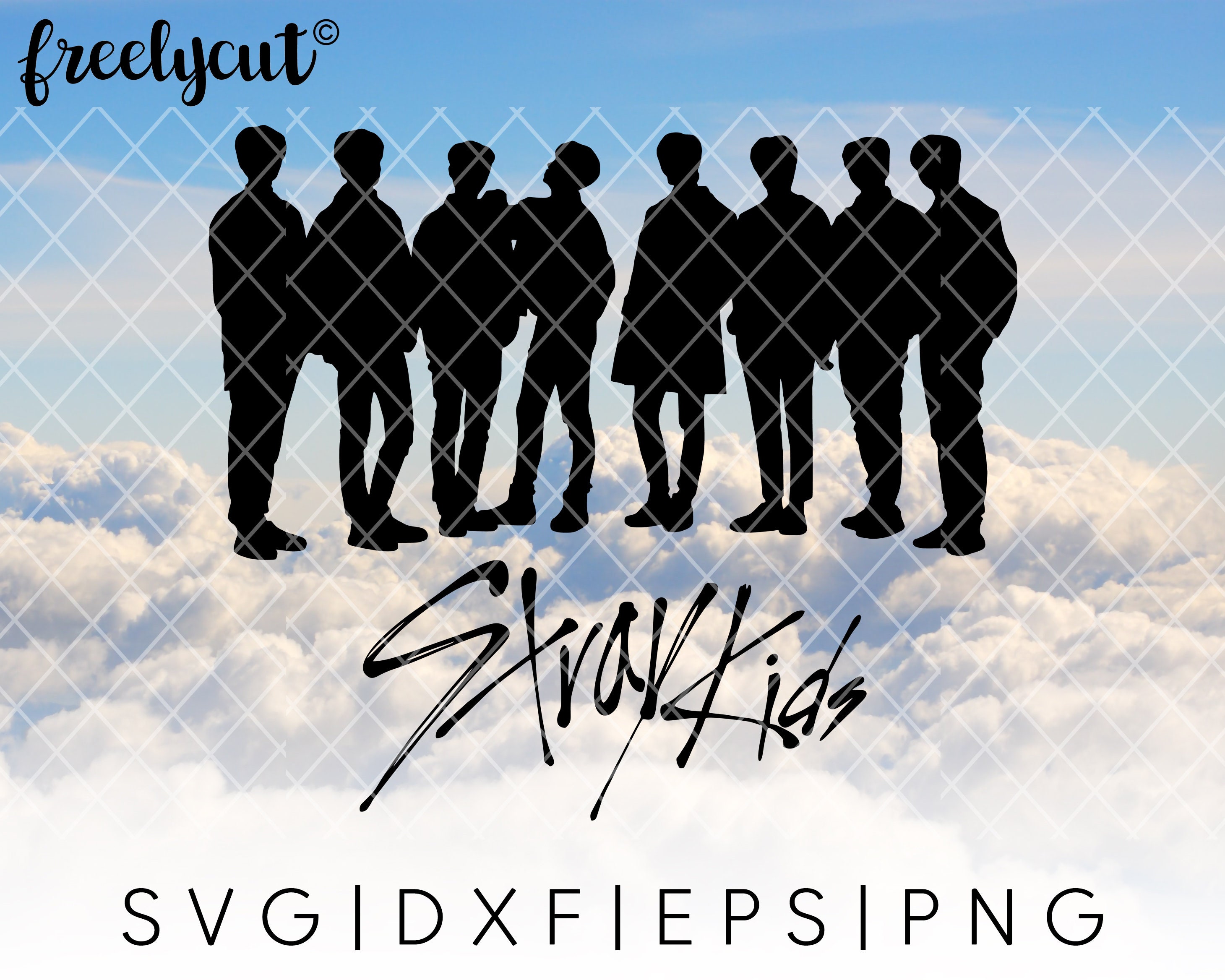 Stray Kids SVG Cut File Template for Cricut Silhouette - Etsy