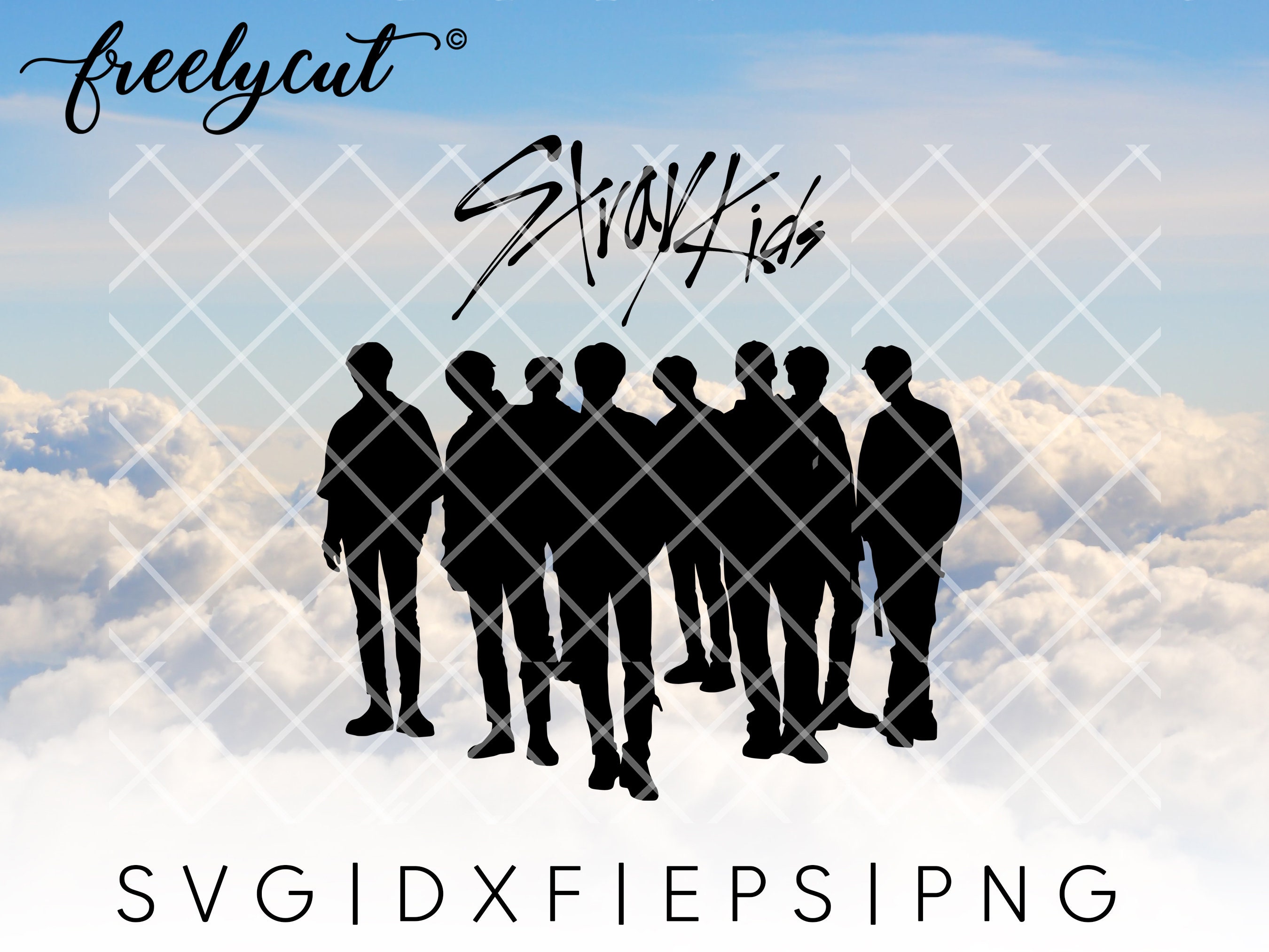 Kpop Stray Kids SVG Cut File Template for Cricut Silhouette - Etsy
