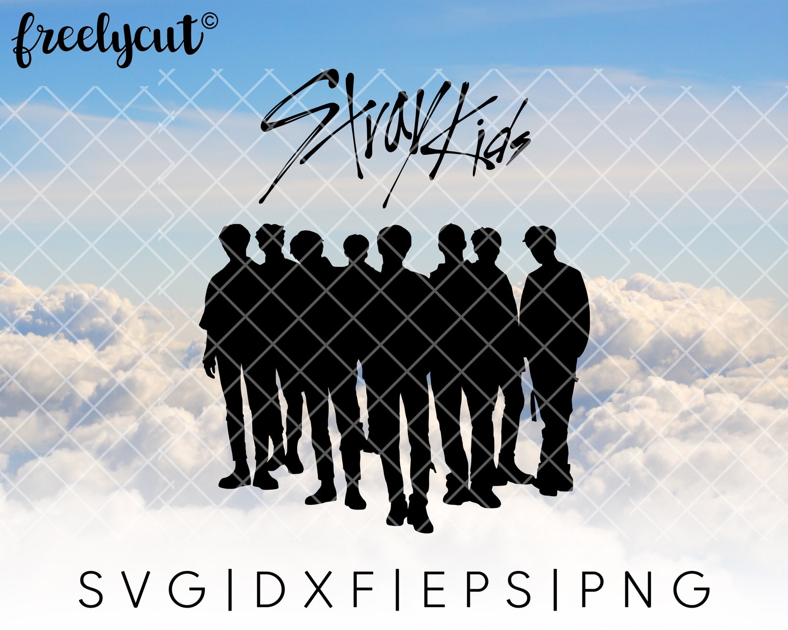 Kpop Stray Kids SVG Cut File Template for Cricut Silhouette | Etsy