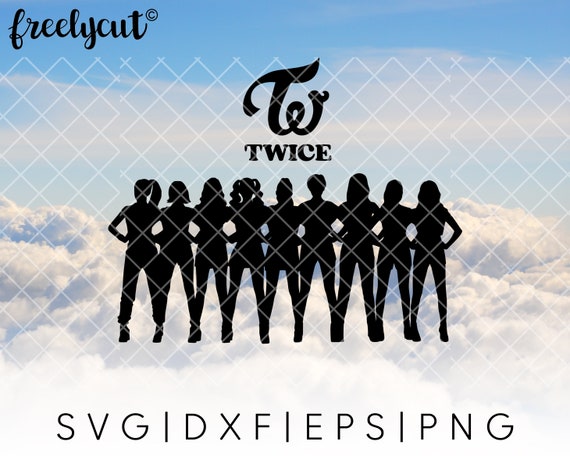 Kpop Standing TWICE SVG Cut File Template para Cricut - Etsy México