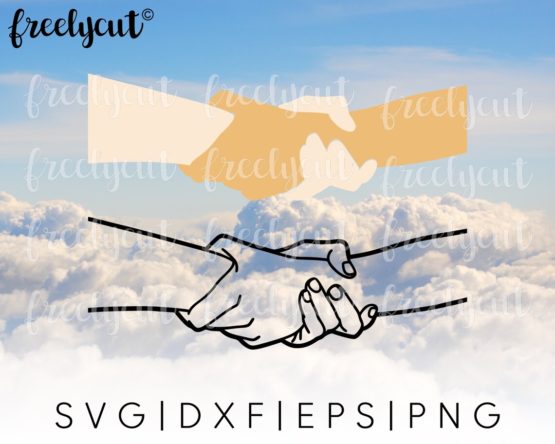 Two Helping Hands SVG Cut File Template for Cricut - Etsy Canada