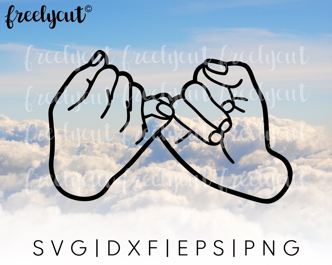 Pinky Promise SVG Cut File Template for Cricut Silhouette - Etsy Canada