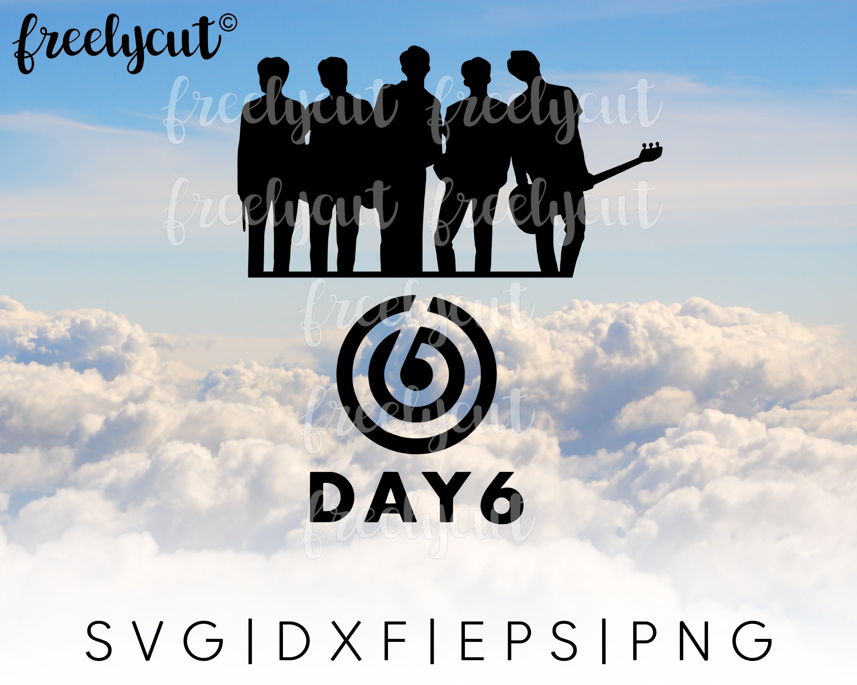 DAY6 Kpop Band SVG Cut File Template for Cricut, Silhouette, Cutting ...