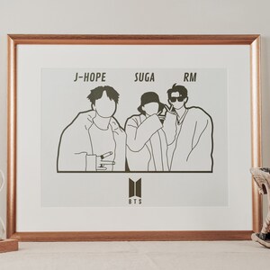 BTS Rap Line SVG Cut File Template for Cricut Silhouette - Etsy Canada
