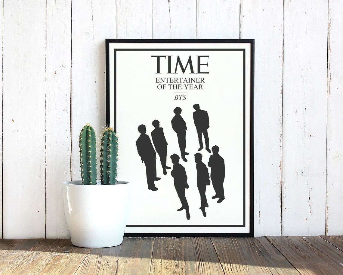 BTS Time Magazine Cover SVG Cut File Template for Cricut | Etsy