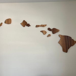 Wooden Hawaiian Island Wall Art, Hawaiian Island Wall Decor, Wooden ...