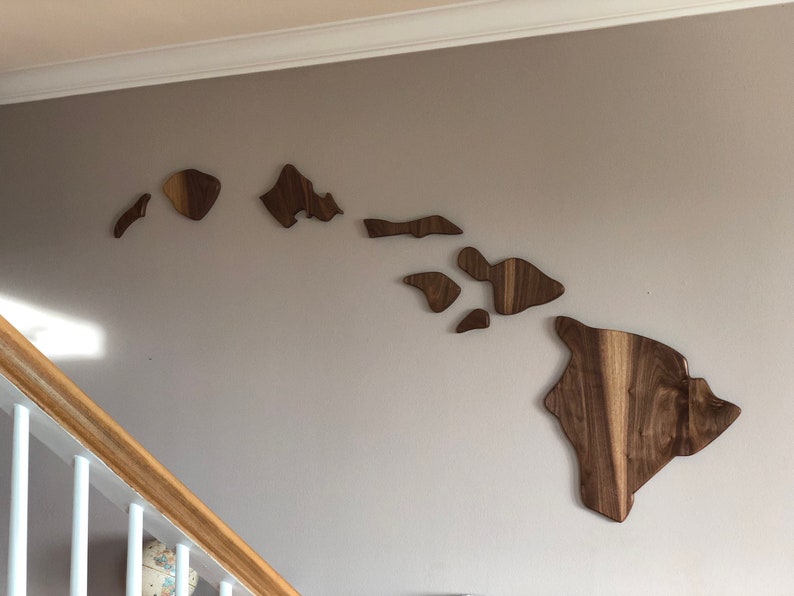 Wooden Hawaiian Island Wall Art Hawaiian Island Wall Decor - Etsy