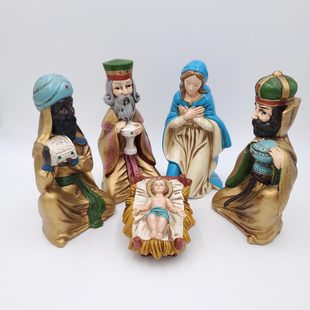 Vintage Nativity Set, ARDCO Japan Nativity Scene, Mary Jesus Kings ...