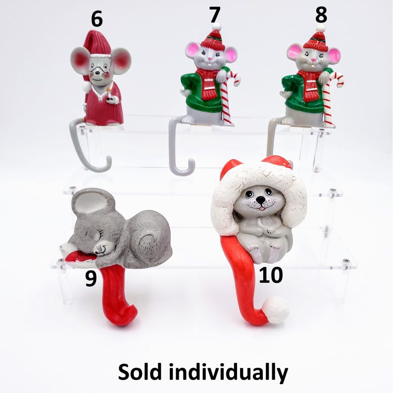 Vintage Christmas Stocking Holder for Mantle, Family Stocking Hangers ...