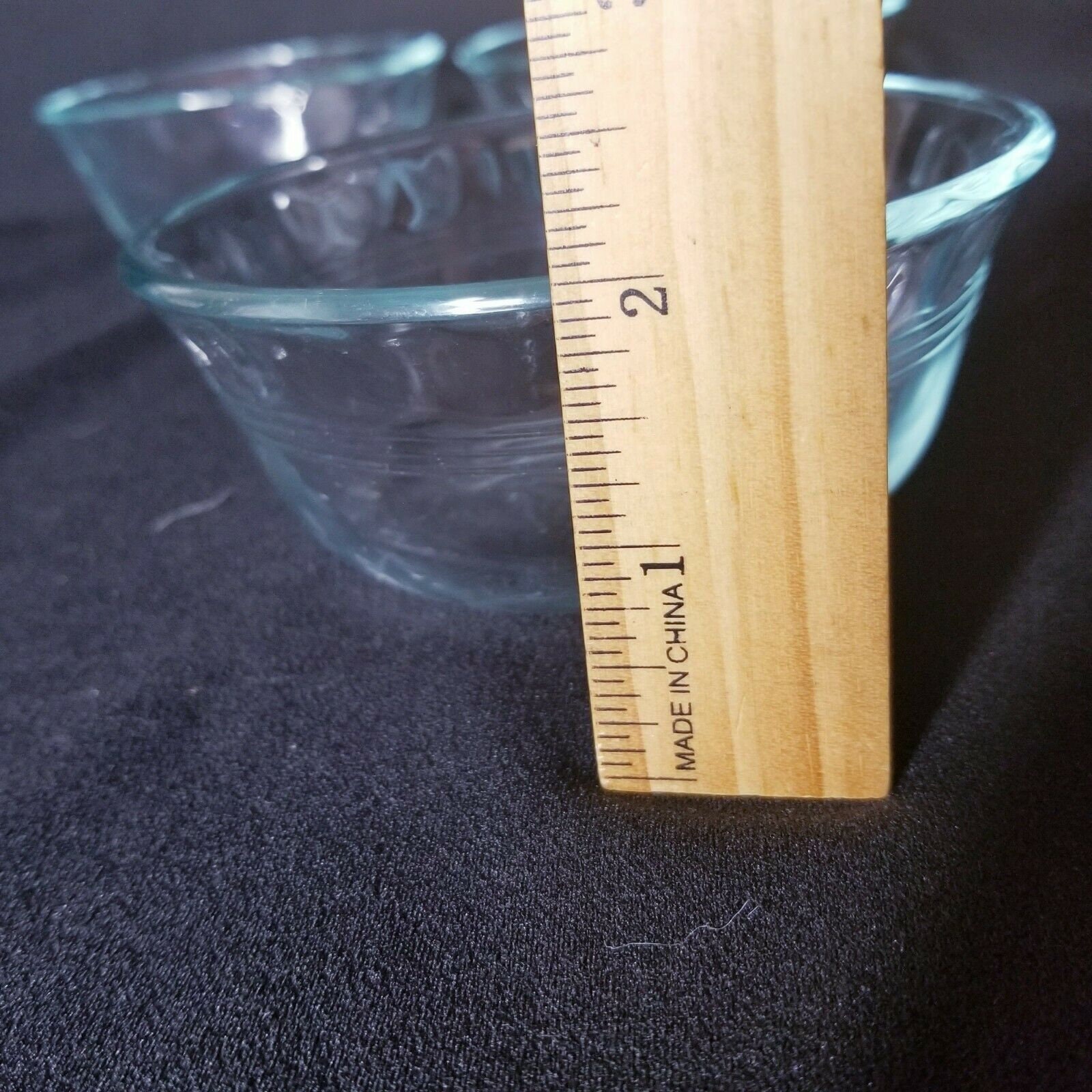 Set of 3 Pyrex Banded Clear Glass Custard Dessert Bowls 464 - Etsy