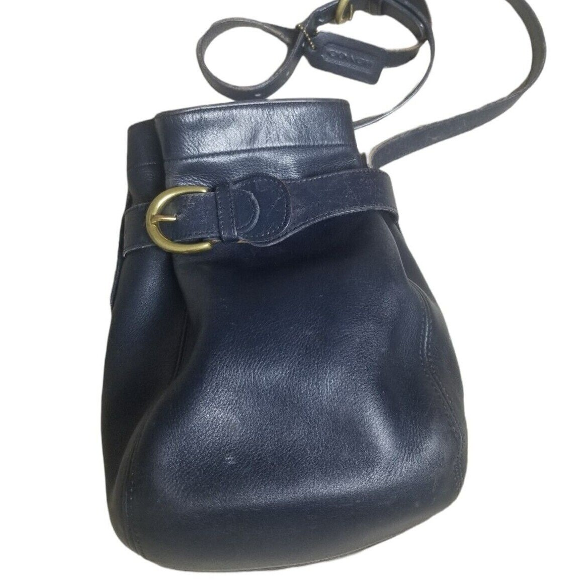 1996 Vintage COACH Soho 4156 Belted Pouch Bucket Crossbody - Etsy