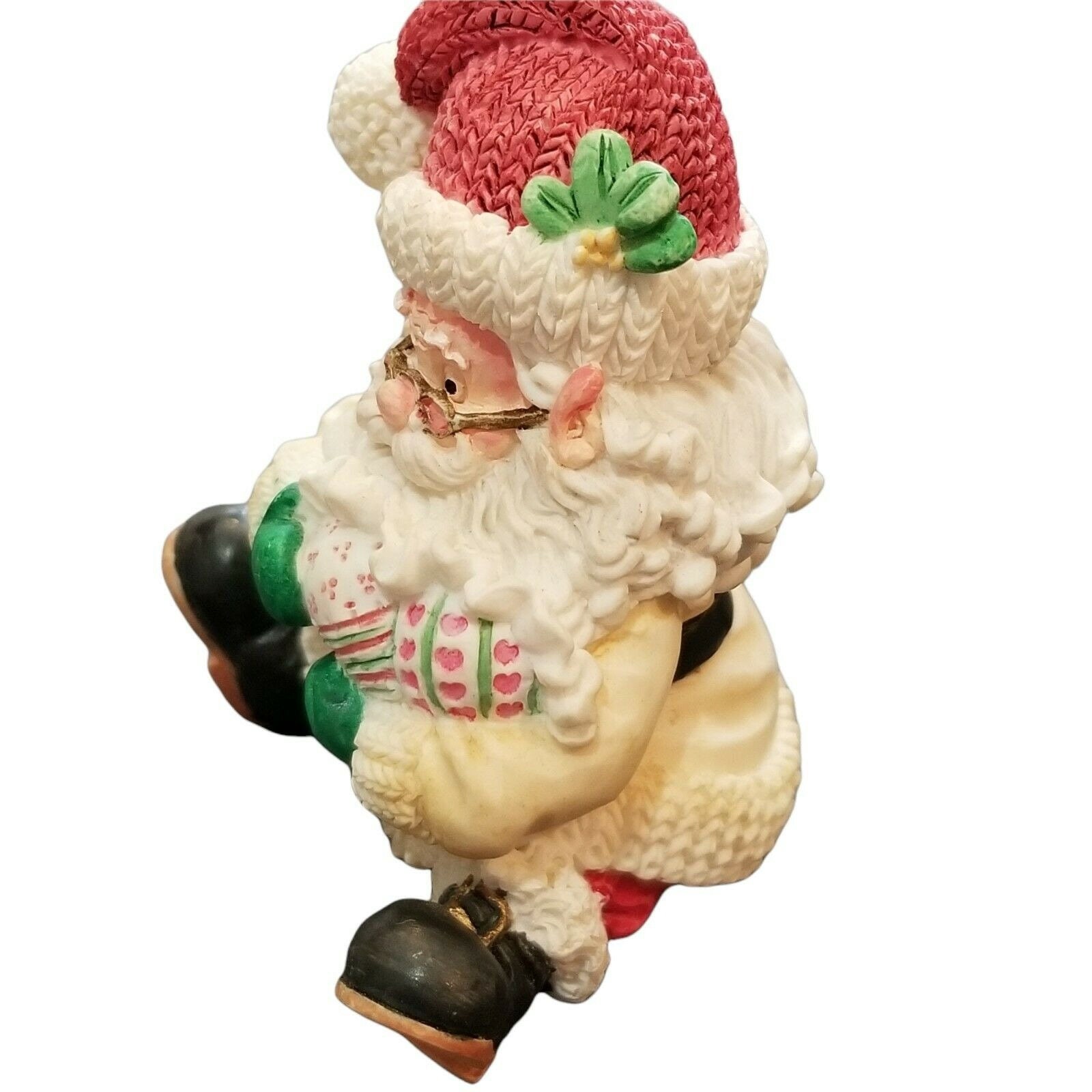 Vintage Enesco Santa Figurine Sandi Zimnicki Friendship Warms Heart ...