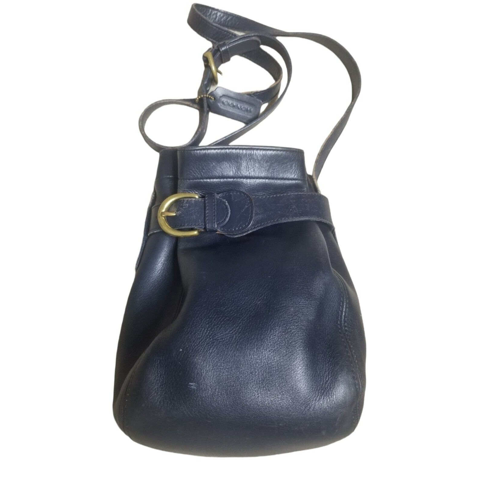 1996 Vintage COACH Soho 4156 Belted Pouch Bucket Crossbody - Etsy