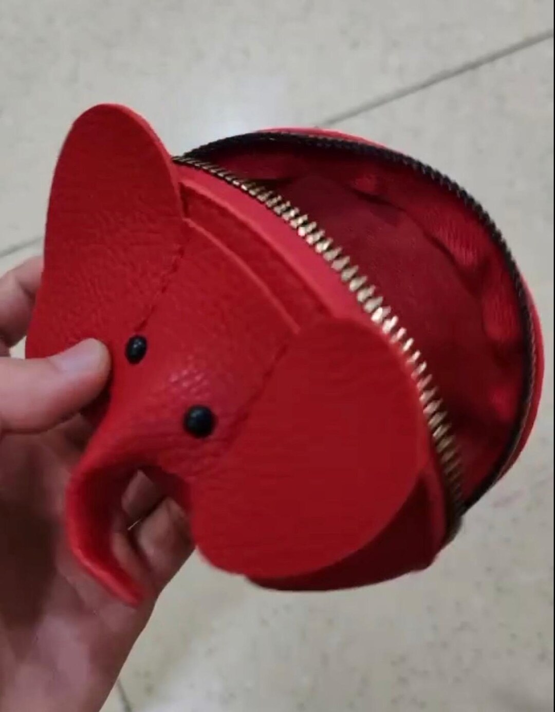 Red Elephant Coin Purse - Etsy