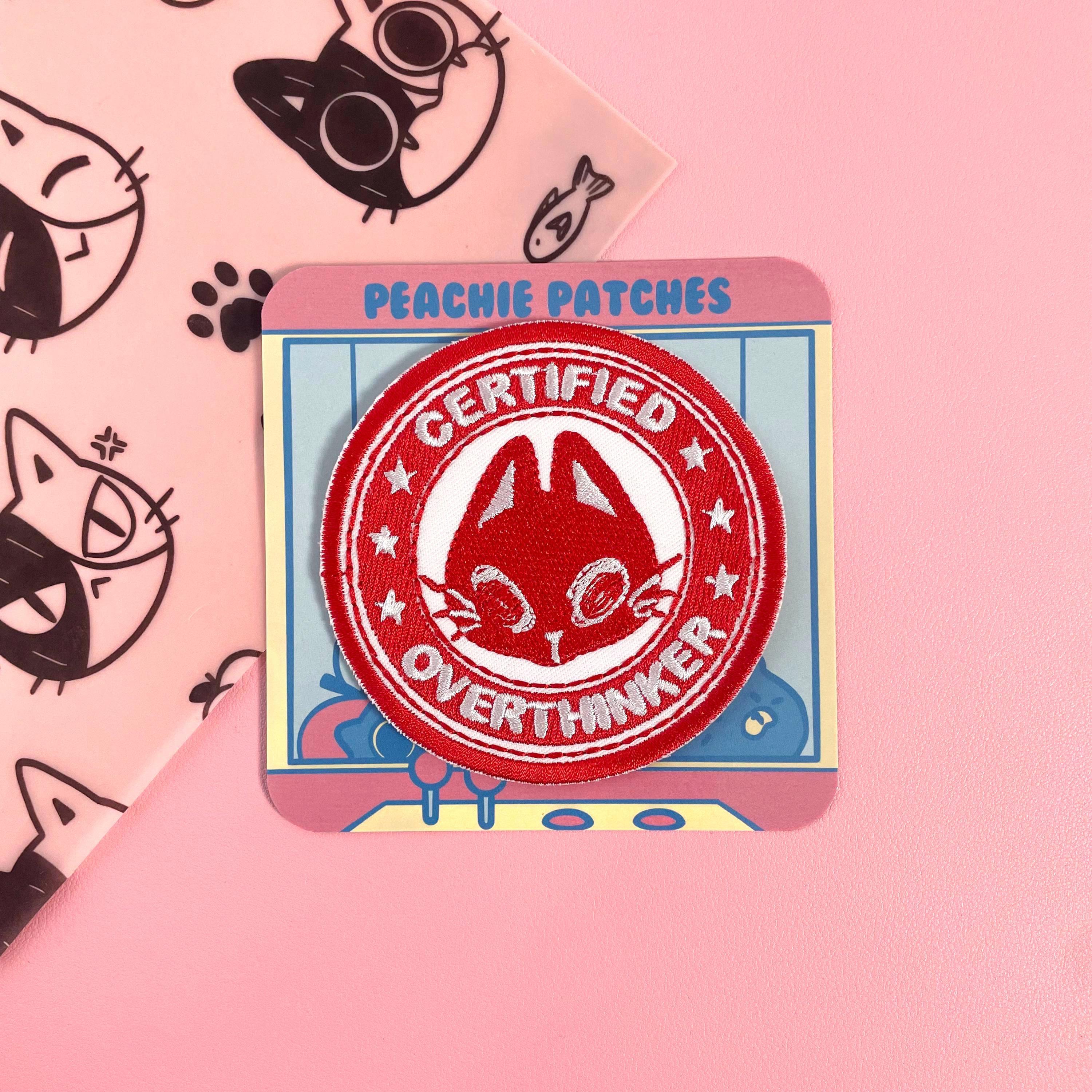 Certified Over-thinker Cat Embroidered Iron on Patch - Etsy