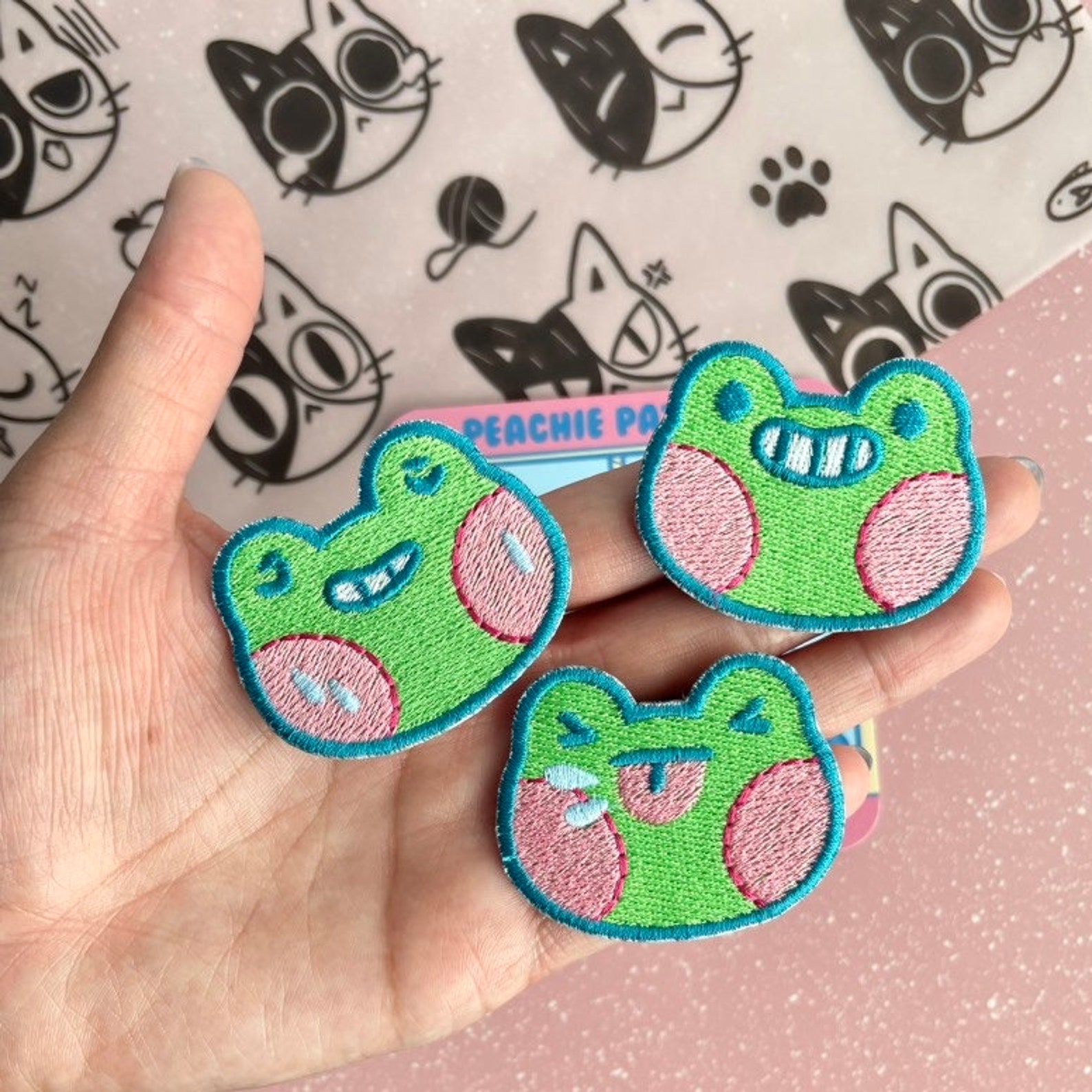 Cute Frog Iron on Patch for Clothes Backpacks Hats Bags - Etsy