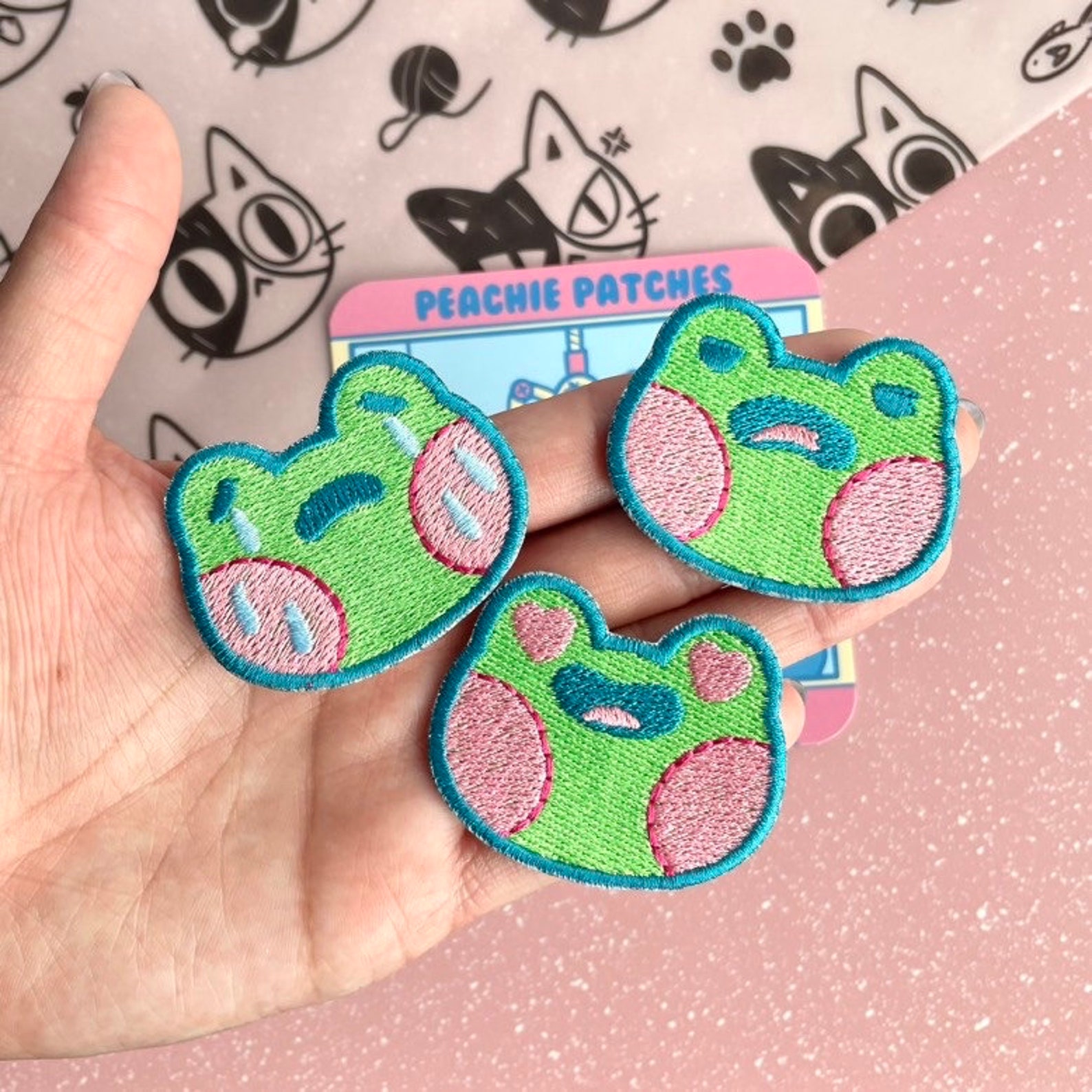 Cute Frog Iron on Patch for Clothes Backpacks Hats Bags - Etsy