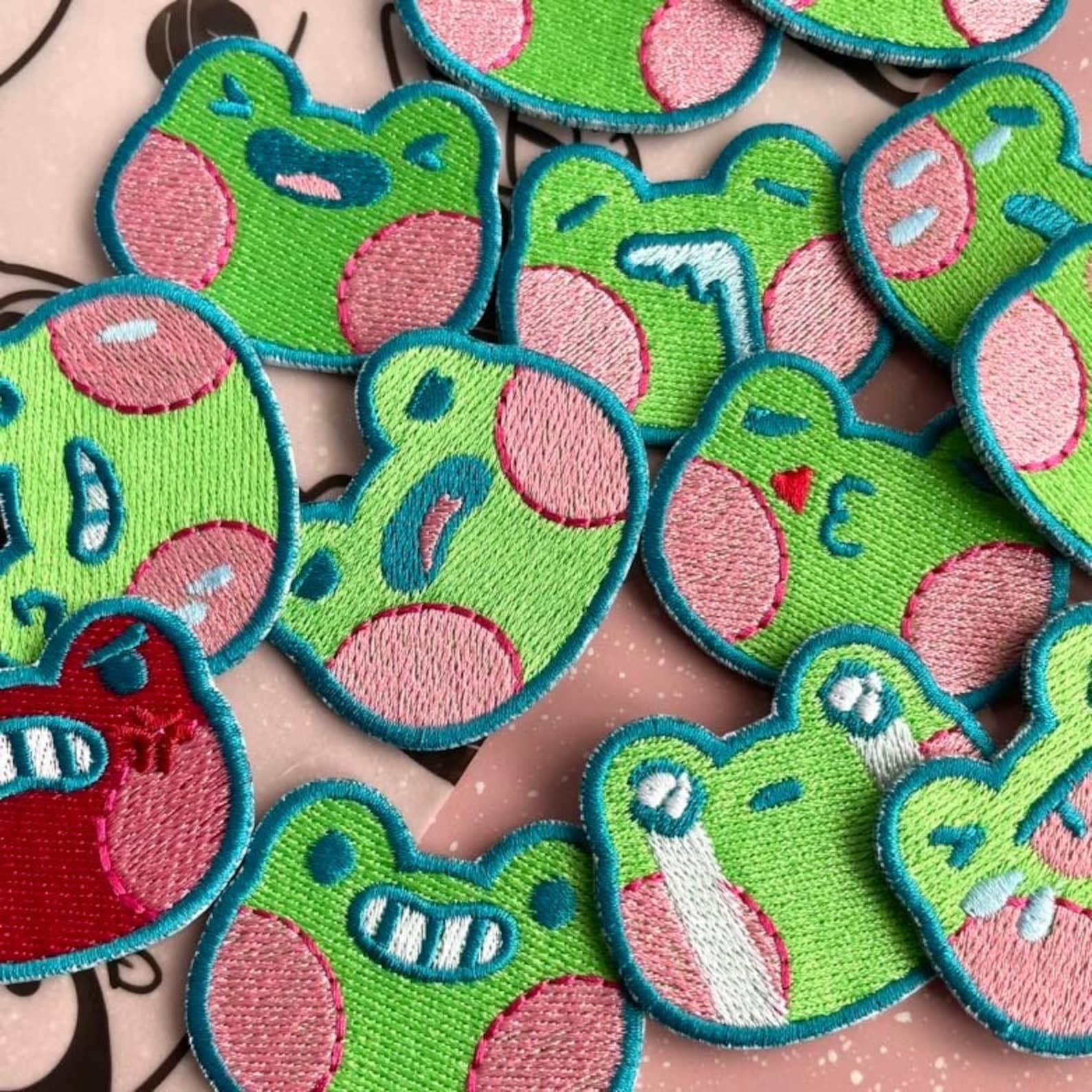 Cute Frog Iron on Patch for Clothes Backpacks Hats Bags - Etsy