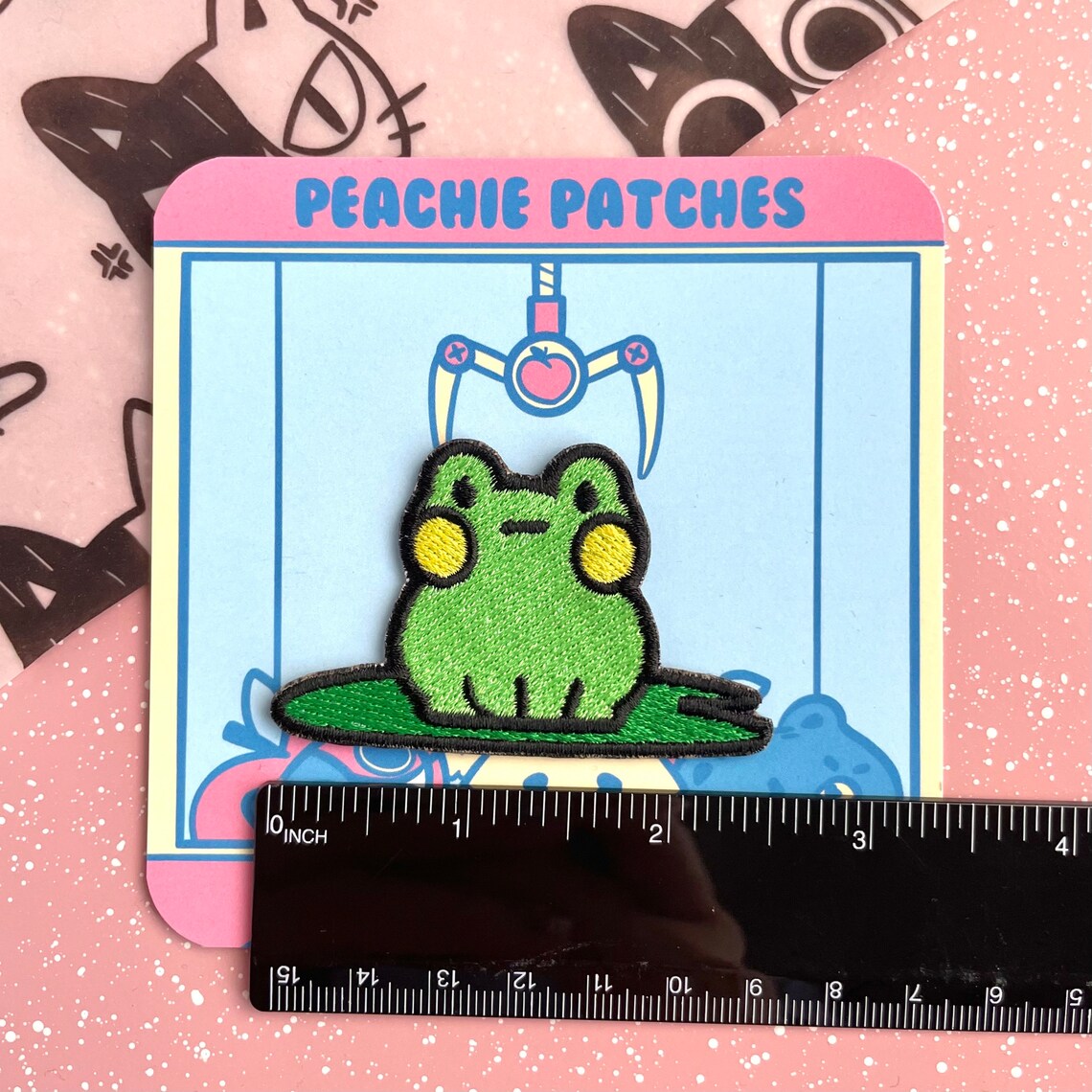 Cute Frog Iron on Patch for Clothes, Backpacks, Bags, Etc. Kawaii ...