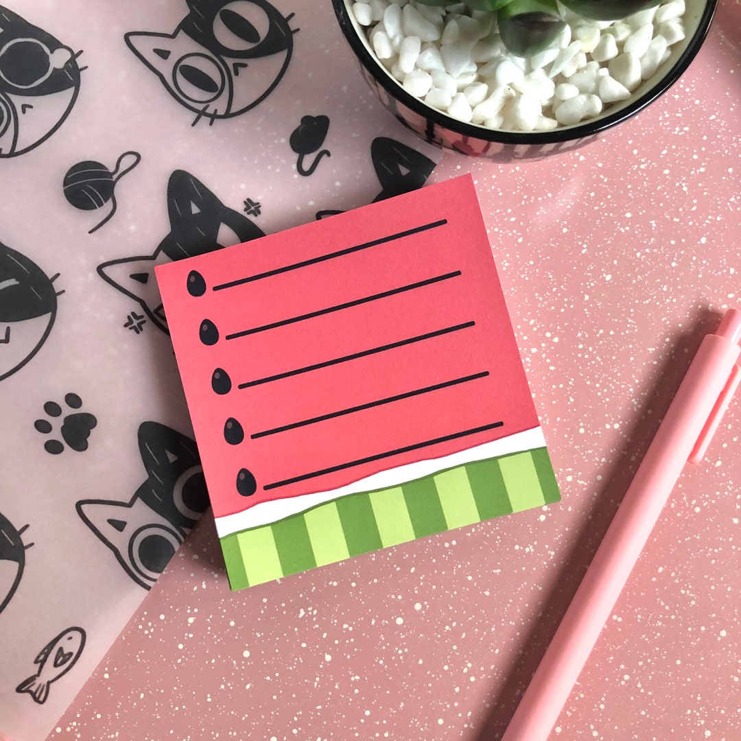 Watermelon Checklist Memo Pad, 50 Sheet Tear Away Notepad, To-do List ...