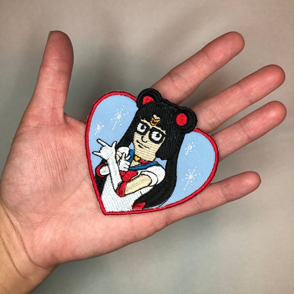 Tina Moon Iron on Adhesive Patch or Sew on Embroidered - Etsy