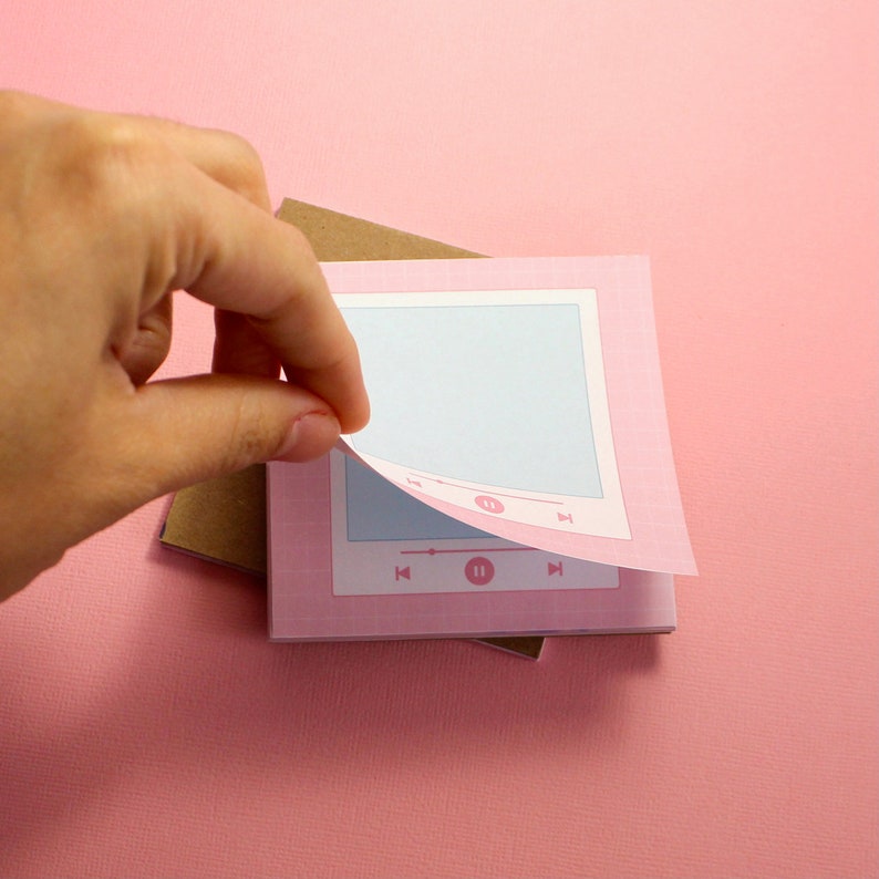 Music Album Cover Memo Pad Handmade Stationery Notepads | Etsy