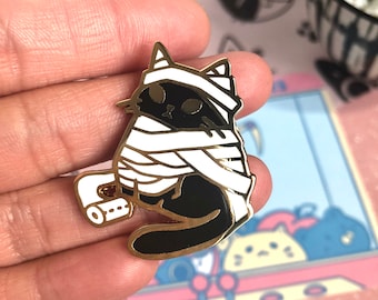 Nightmare Cat Enamel Pin Halloween Cat Killer Cat Pin Cat - Etsy