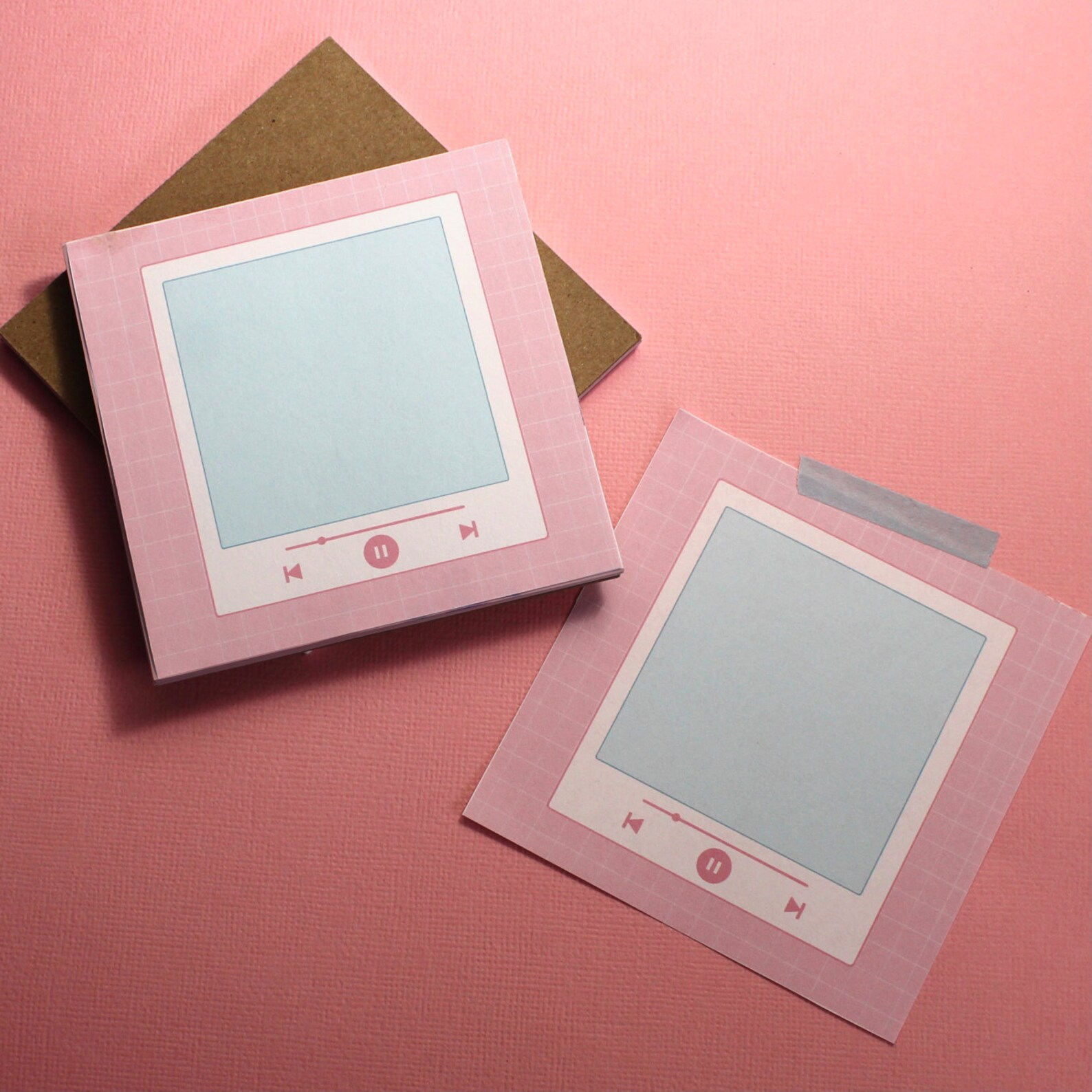 Music Album Cover Memo Pad Handmade Stationery Notepads | Etsy