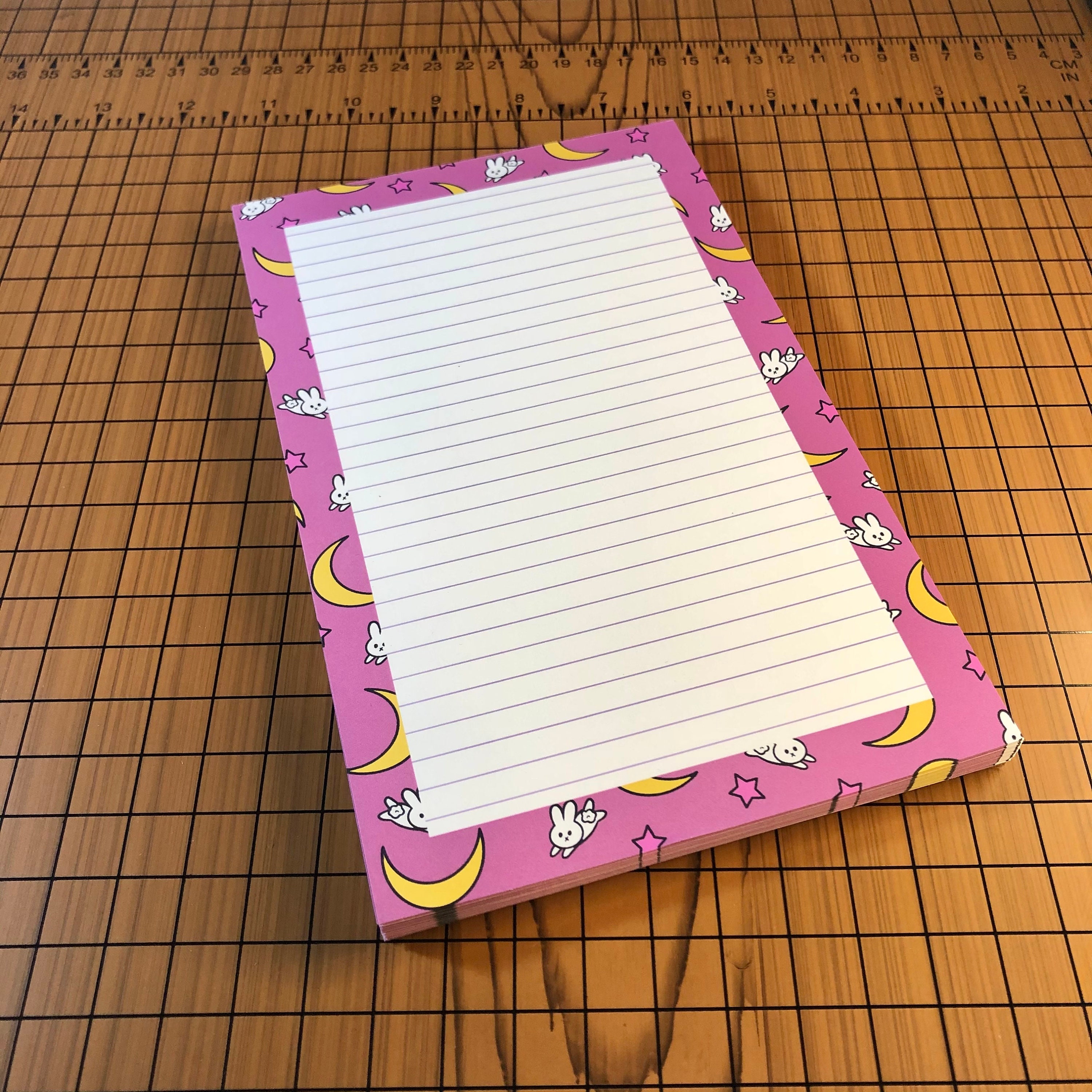 Sailor Moon Moon Bunny Notepad Kawaii Desktop Handmade | Etsy