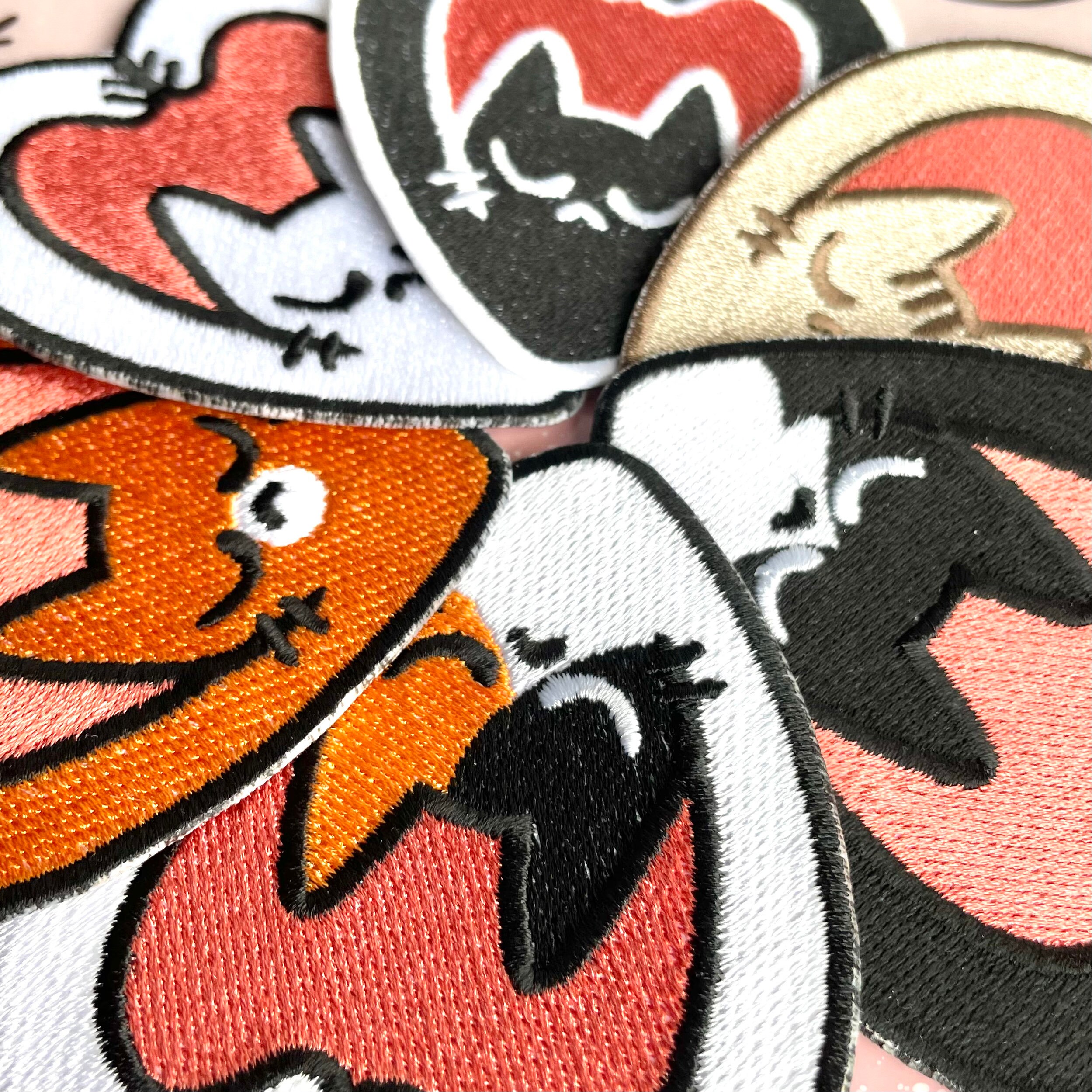 Heart Symbol Cat Iron on Patch for Clothes Backpacks Hats - Etsy