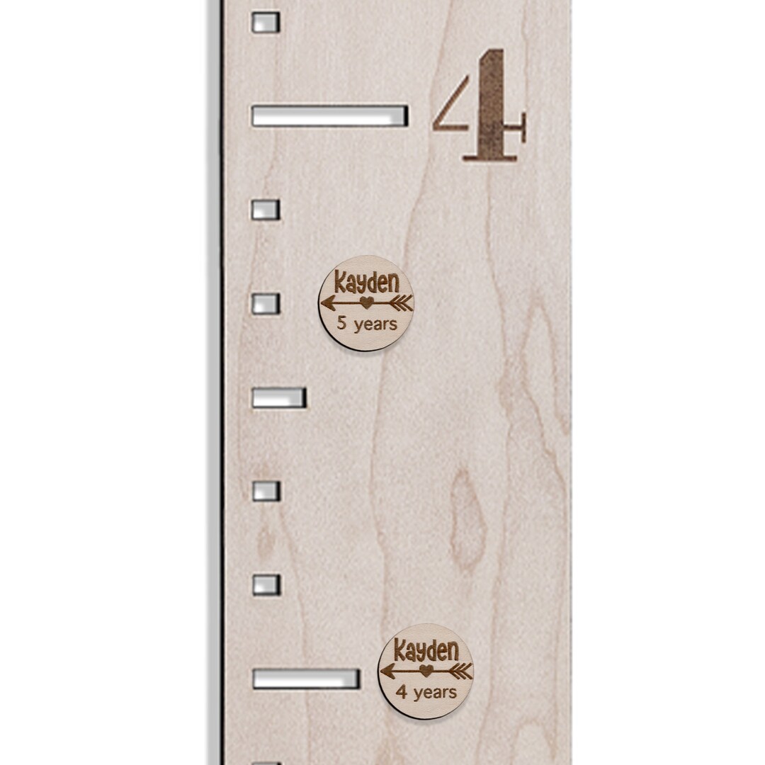 Personalized Wooden Markers for Kids Ruler Growth Chart Wood, Children ...