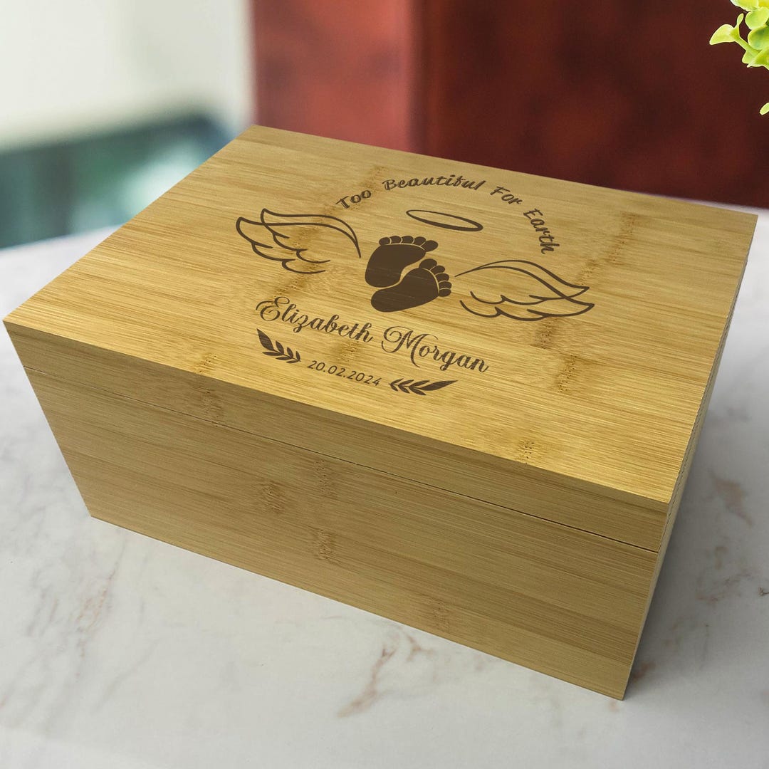 Memory Box - Angel Baby Grieving Gift, Infant Loss Keepsake Box ...