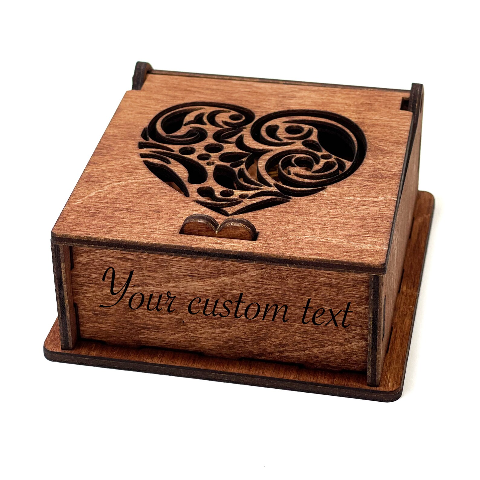 Personalized Small Wooden Box With Hinged Lid Wood Keepsake - Etsy