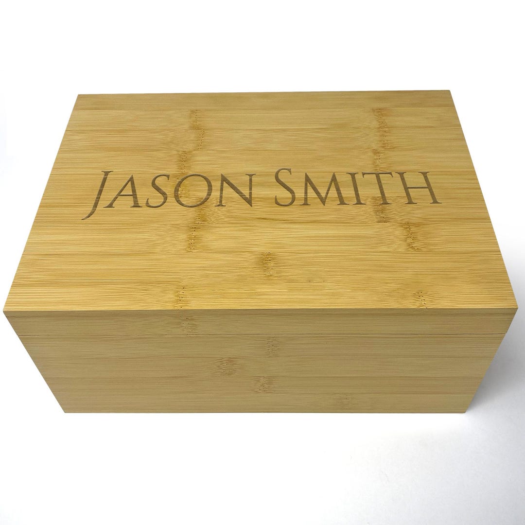 Keepsake Box With Lid Personalized - Memory Box Large, Custom Engraved ...