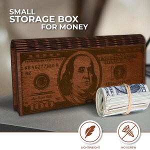 Money Gift Boxes for Cash Birthday With Custom Message Personalized ...