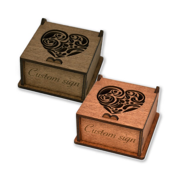 Tiny Wooden Treasure Box - Etsy