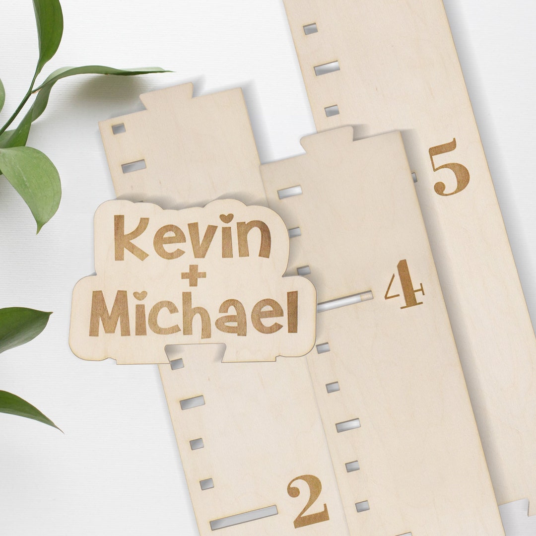 Personalized Growth Chart, Wooden Growth Chart, Custom Height Chart for ...