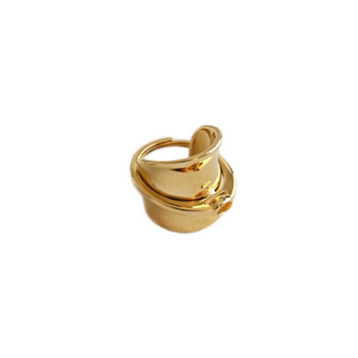 18K Gold Pinky Ring for Women Midi Ring Chunky Pinky Ring - Etsy