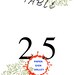 Printable Table Numbers Party Table Numbers Modern Printable - Etsy