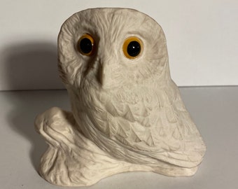 Tall Pottery Owl Ceramic Glazed Horned Barn Pottery Hoot Owl Vintage ...