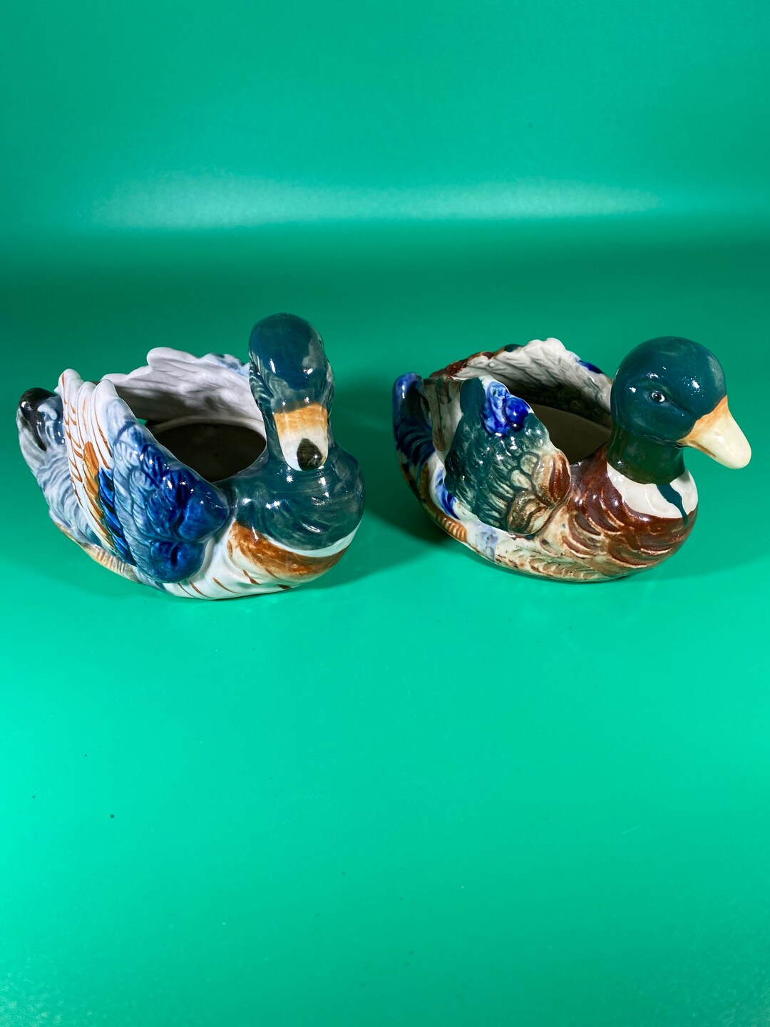 Vintage Small Duck Planters - Etsy