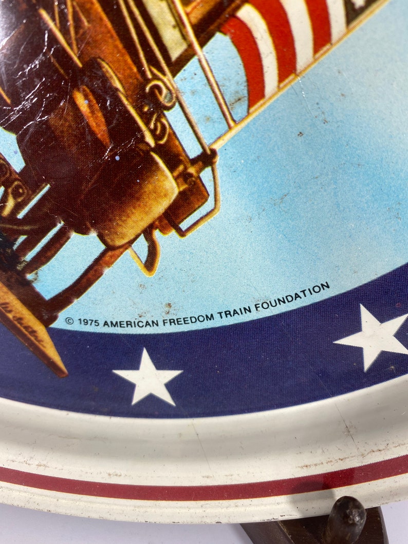 Vintage American Freedom Train Tin Tray - Etsy