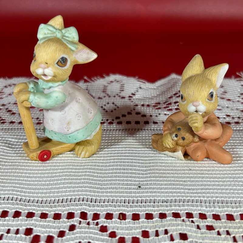 Homco Bunnies - Etsy