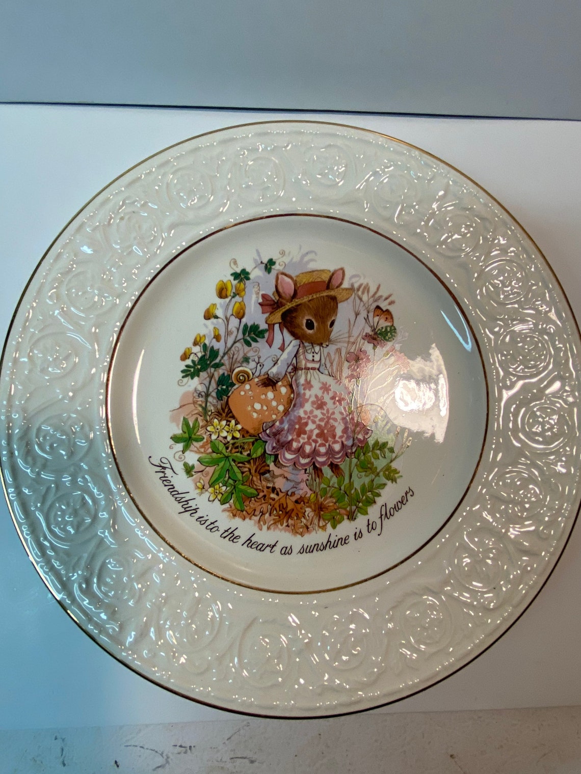 Vintage Crown Devon Friendship Plate - Etsy UK