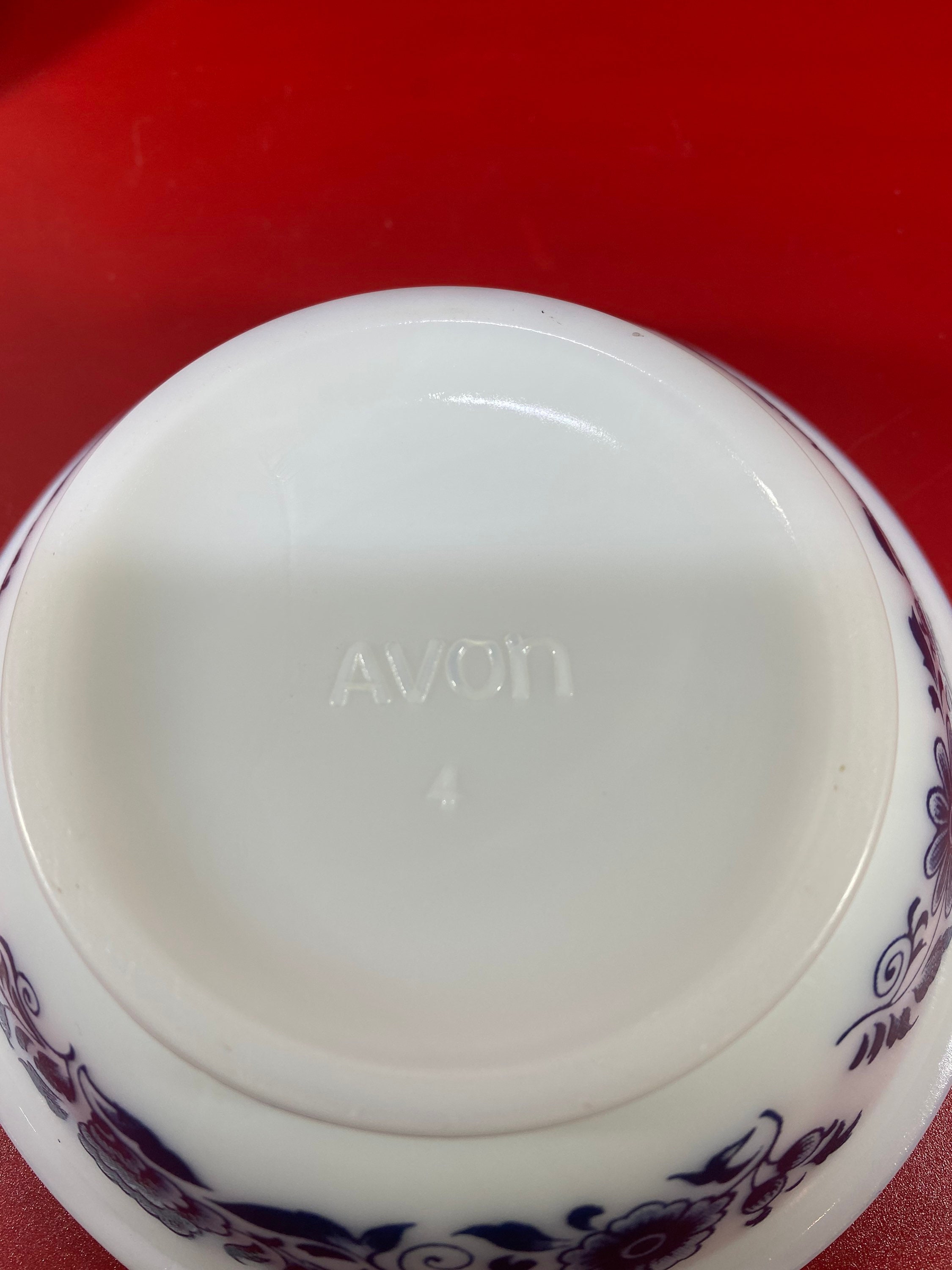 Vintage Avon Delft Blue Pattern Cruet With Bowl - Etsy