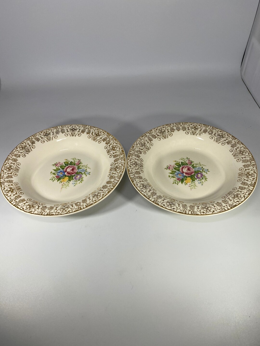 Vintage Set of 2 Limoges Triumph 22k Gold Soup/salad Bowls - Etsy