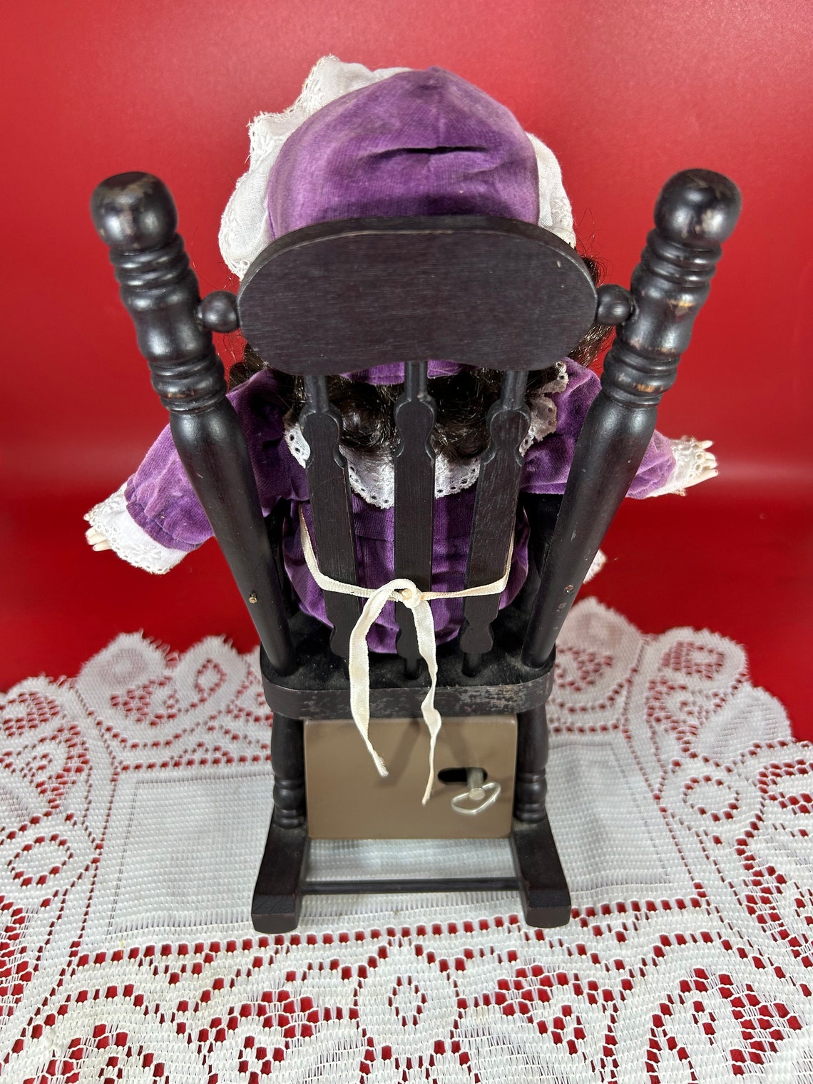 Vintage Rare Zasan Doll in Musical Rocking Chair - Etsy