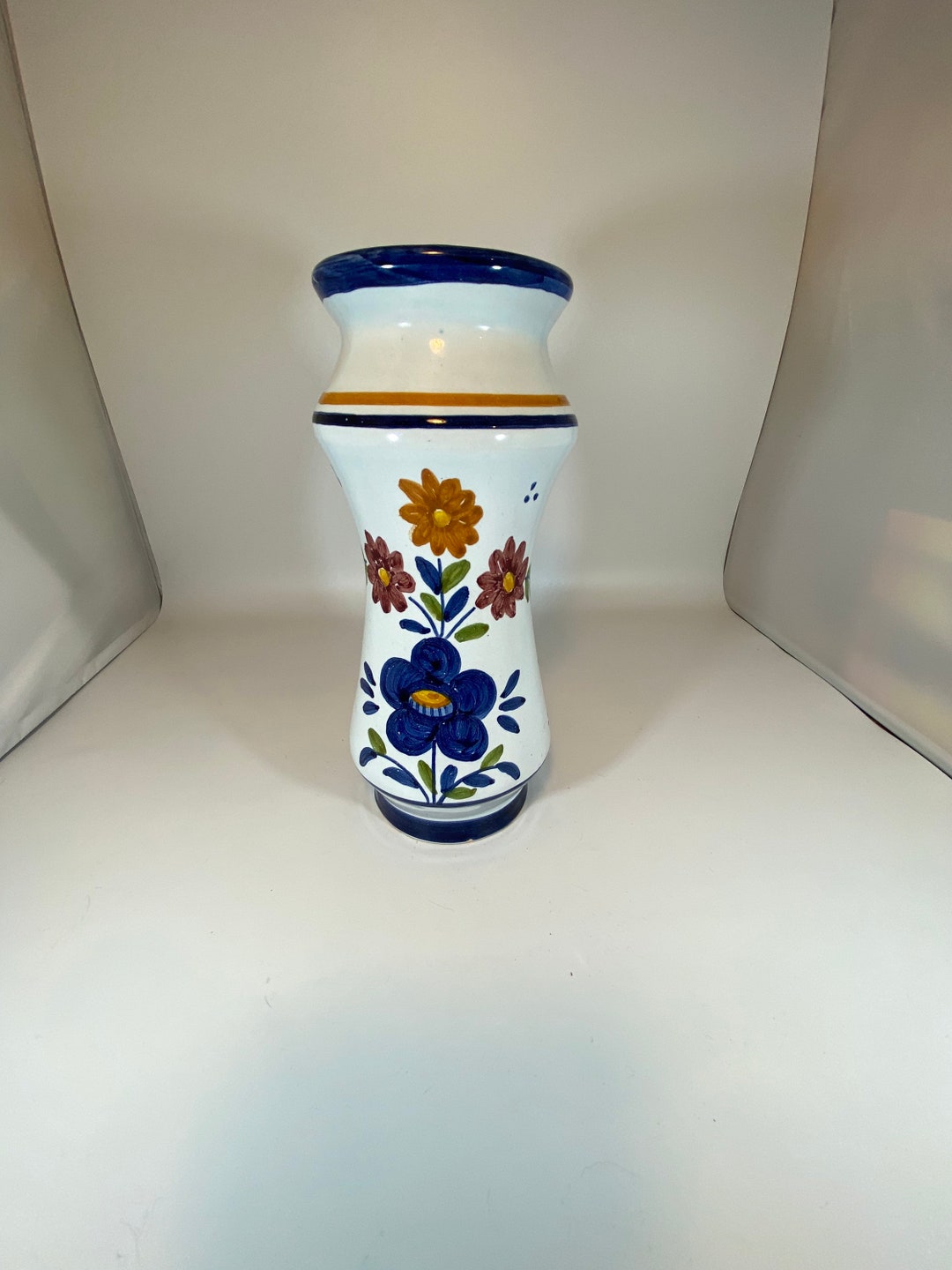 Vintage Talavera Mexican Pottery Vase - Etsy