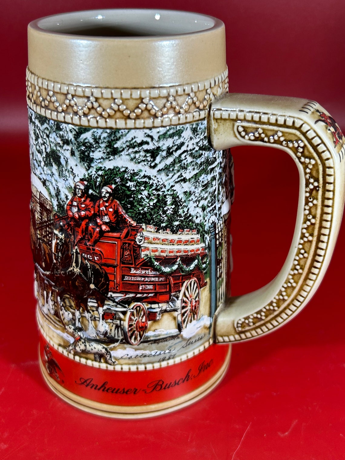 Vintage Budweiser Collector Series Stein - Etsy