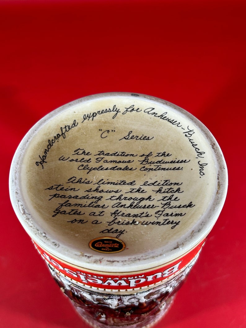 Vintage Budweiser Collector Series Stein - Etsy